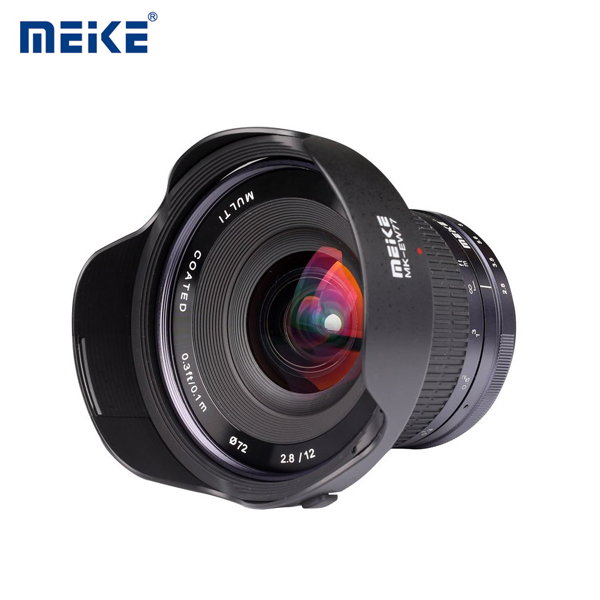 Meike 12mm f/2.8 Manual Focus Lens APS-C with Removeable Hood for Canon ...