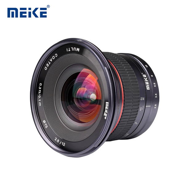 Meike 12mm f/2.8 Manual Focus Lens APS-C with Removeable Hood for Canon ...