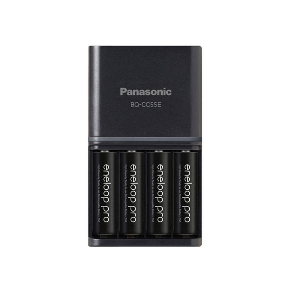 Panasonic Eneloop Rechargeable AA 4pack 2450mAh Quick Pro Charger Kit ...